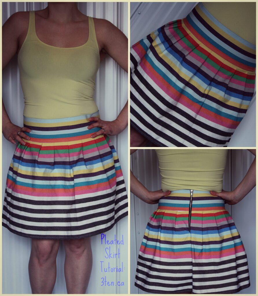 Tutorial Pleated Skirt 3ten A Lifestyle Blog